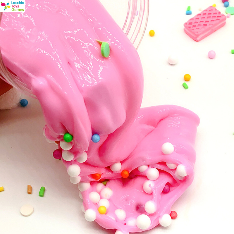LT【ready stock】Safe Pink Slime DIY Puff Mud Soft Slime Toy Children ...