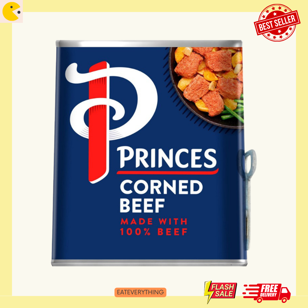 Princes Corned Beef 340g ปริ๊นท์ คอร์เนดเนื้อ 340 กรัม เนื้อกระป๋อง ...