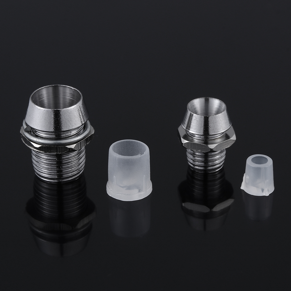 10Pcs New Silver Display Bezel LED Holder Mount Rubber Base Lamp Bases ...
