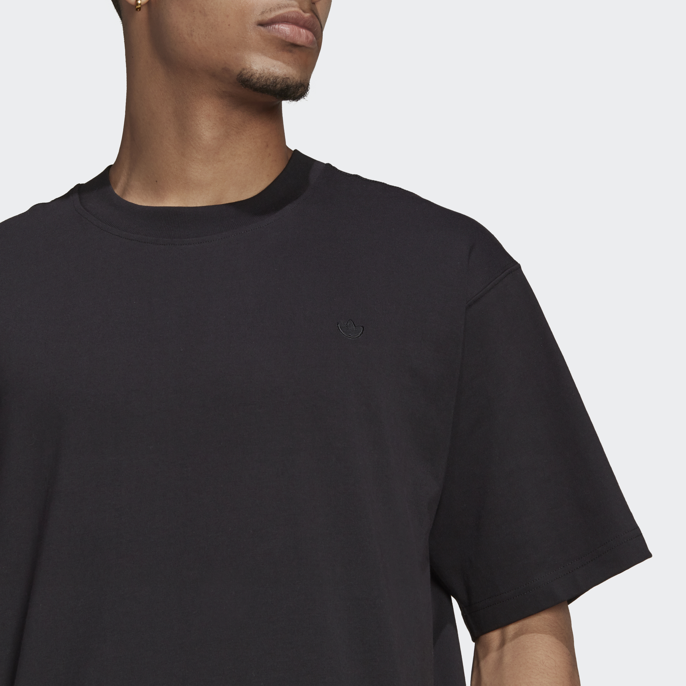 adidas ORIGINALS เสื้อยืด Adicolor Trefoil ผู้ชาย สีดำ H09172 - MixASale