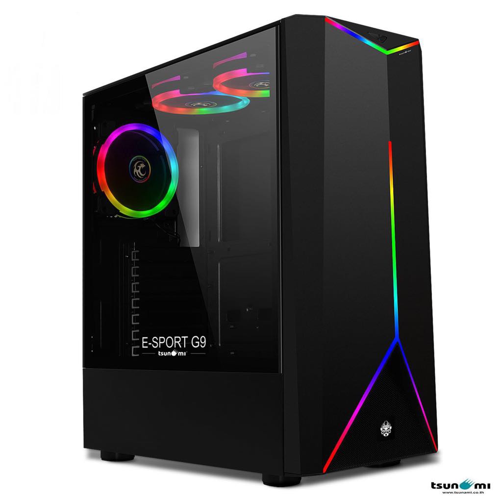 Tsunami X7 Series USB 3.0 Gaming Case (with 15 PCS LED Fan 12 cm X 2 ...