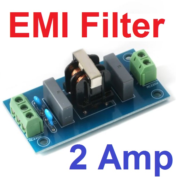 EMI Filter 220V 2A โมดูลลดสัญญาณรบกวน Power Line Filter Noise filter ...