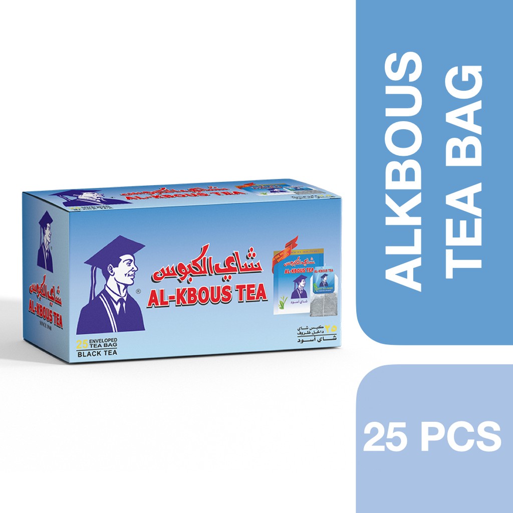 New item มีฮาลาล (x 1) Al Kbous Black Tea Enveloped Tea Bag (25 pcs ...