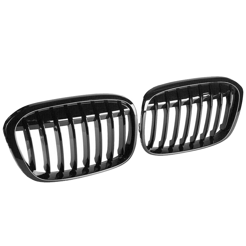 Gloss Black Front Bumper Kidney Grill Grilles for BMW X1 F48 F49 2016 ...