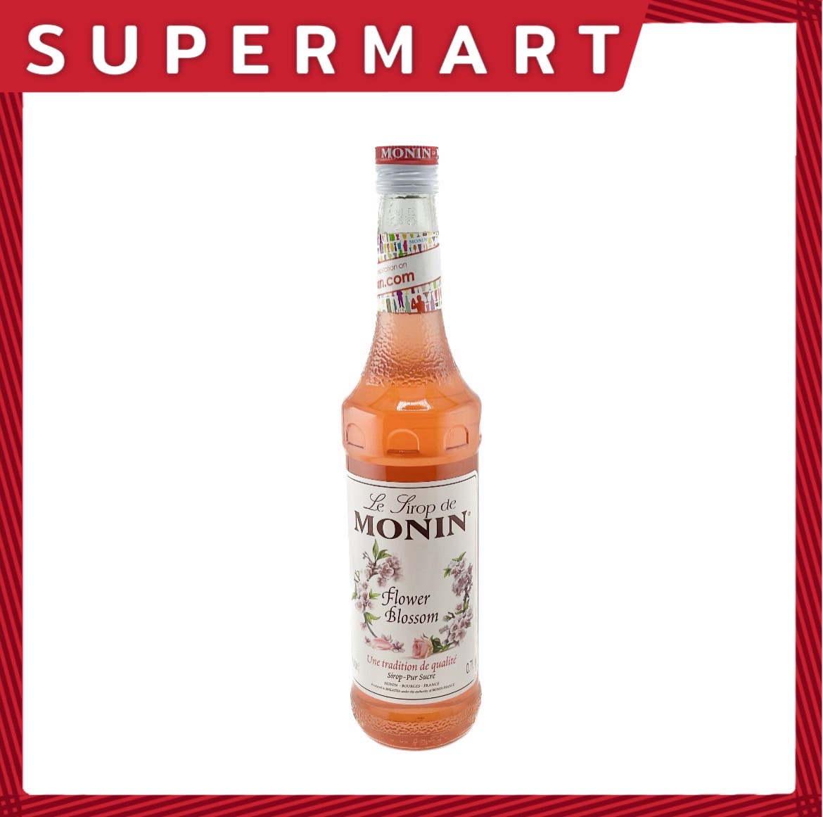 SUPERMART Monin Flower Blossom Syrup 700 ml. น้ำเชื่อมกลิ่นดอกไม้ ตรา ...