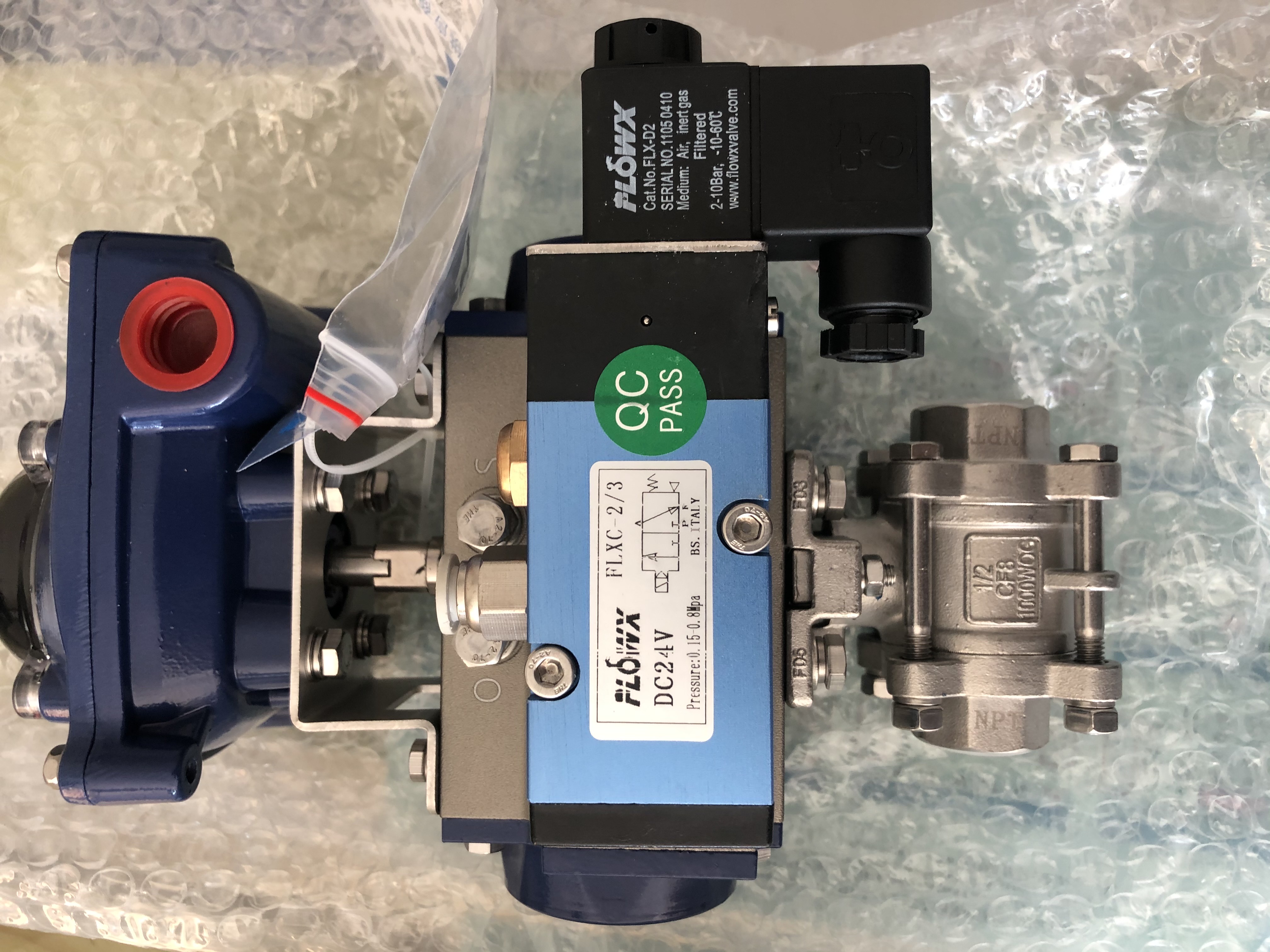 บอลวาล์วหัวขับลม Pneumatic valve Flowx 3PC Threaded Ball Valve DN15 (1/2" ) | Lazada.co.th