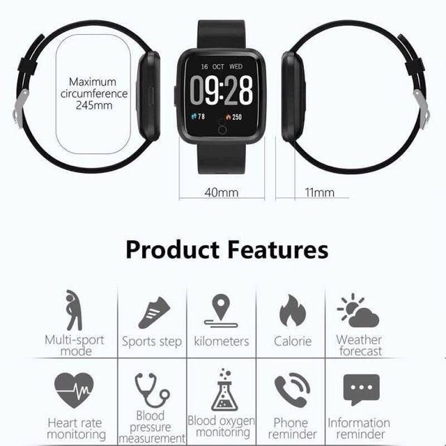 นาฬิกา smartwatch Y7 - BruceLee - ThaiPick