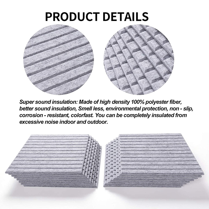 16 Pcs Acoustic Panels,Sound Insulation Board,Wall Sound Insulation ...