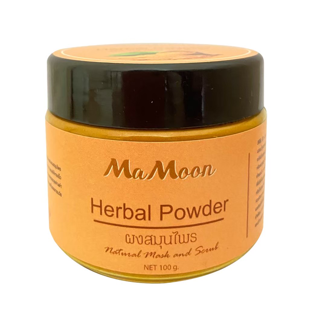 ขมิ้น+ไพล อาบน้ำเด็ก Mamoon มามูน รับประกันของแท้100% ผงสมุนไพรอาบน้ำ ...