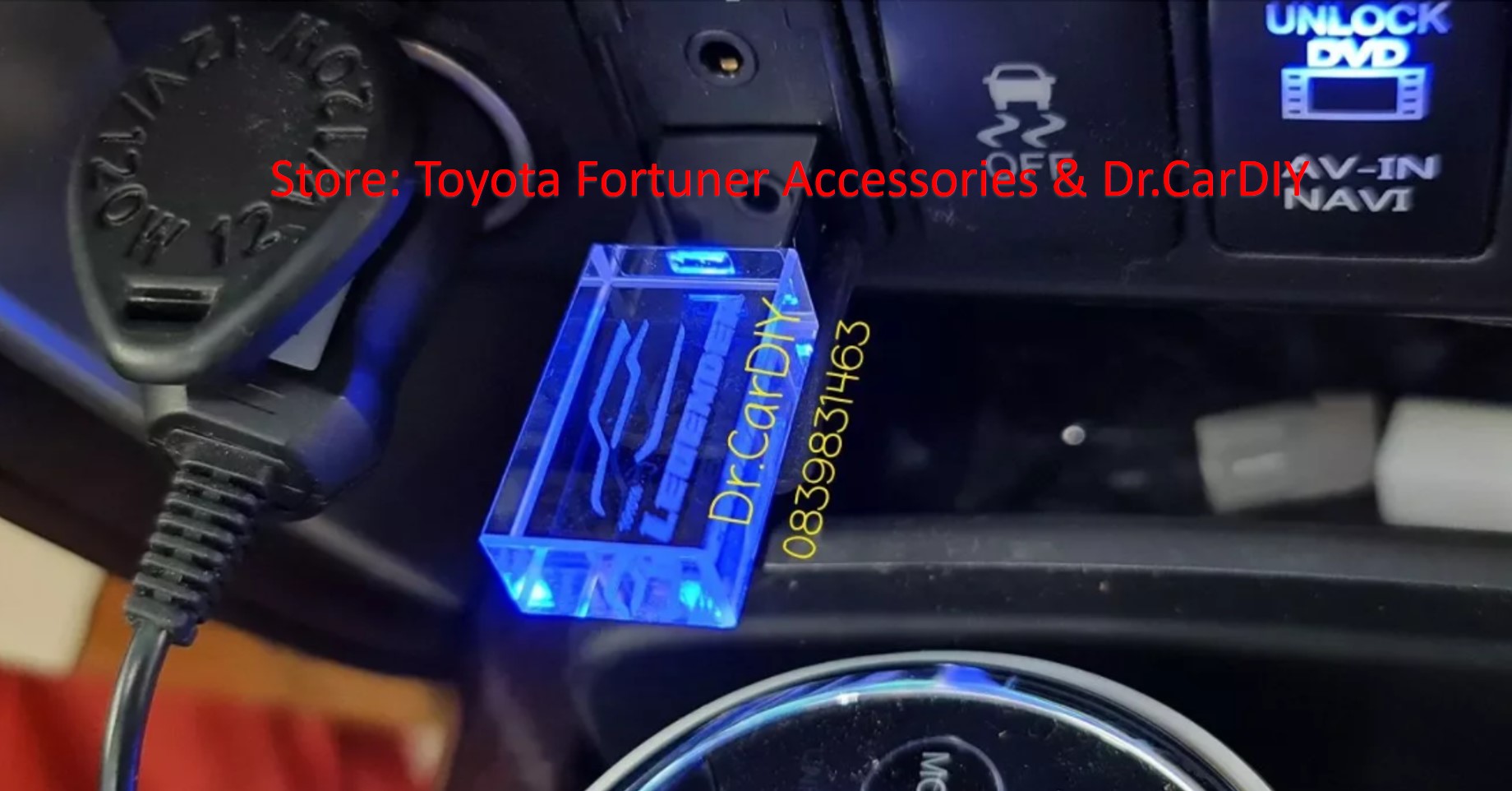 USB flash drive (Sandisk) 16GB Logo New Fortuner LEGENDER REVO ไฟสีน้ำ ...