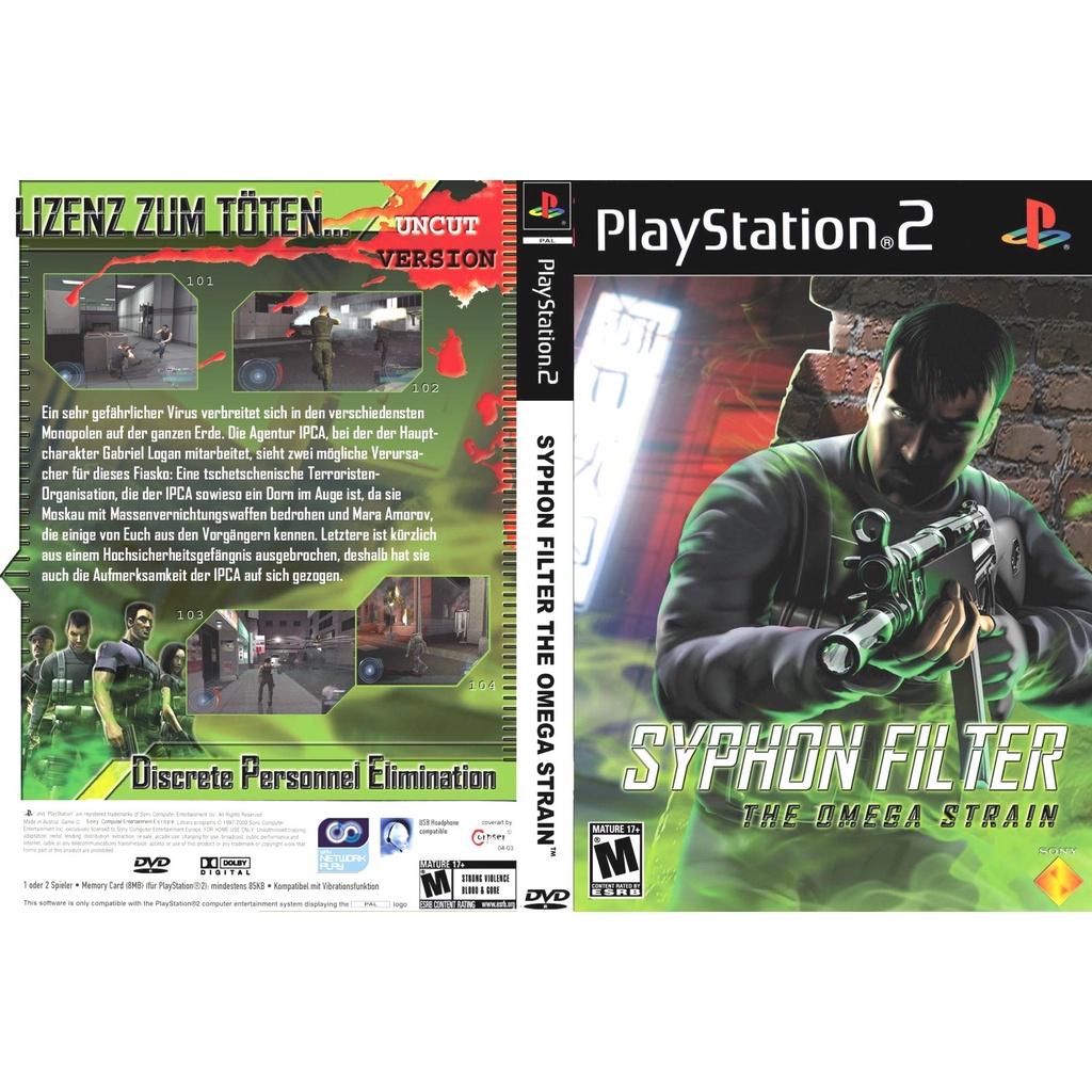 แผ่นเกมส์ PS2 Syphon Filter The Omega Strain คุณภาพ ส่งไว | Lazada.co.th