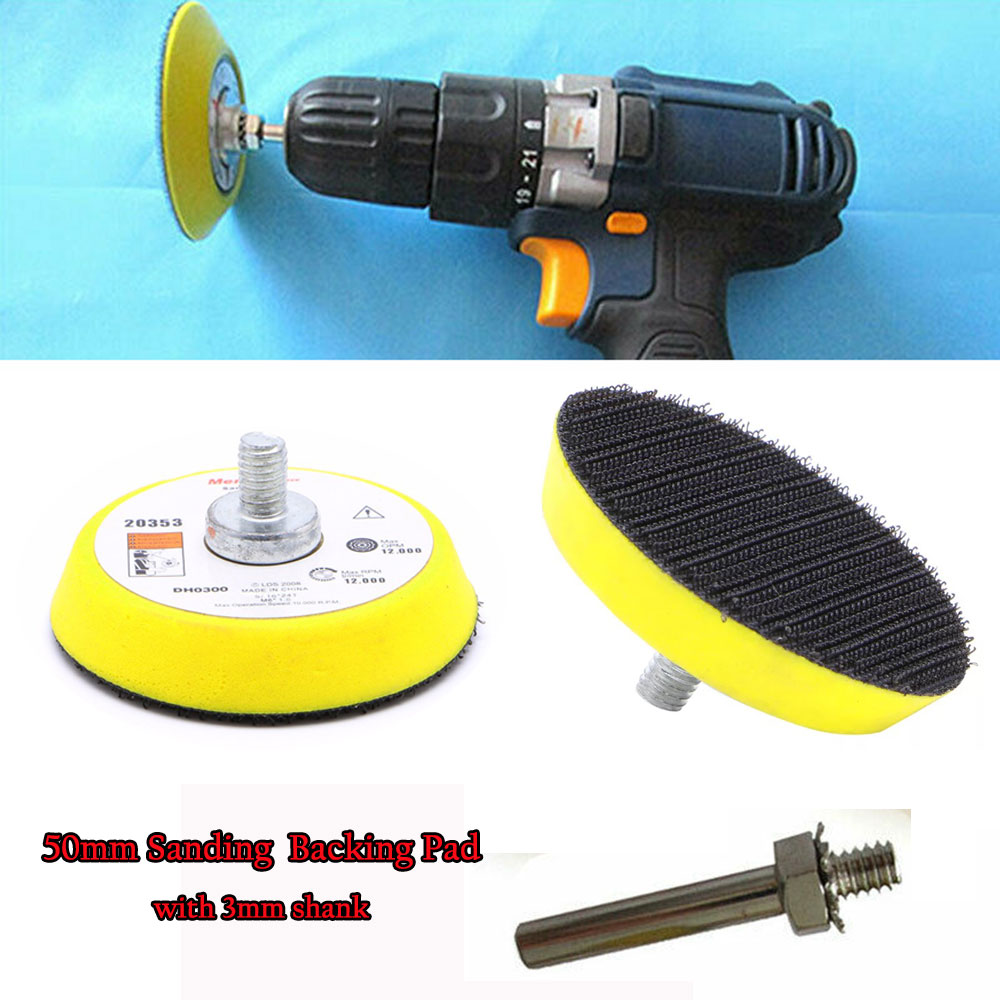 1x 2inch 50mm Sanding Pad Polishing Buffer Pad Backer Plate High Speed ...