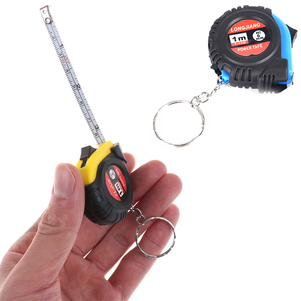 CHUA [Ready Stock]Mini Tape Measure With Key Chain Plastic Portable 1m ...