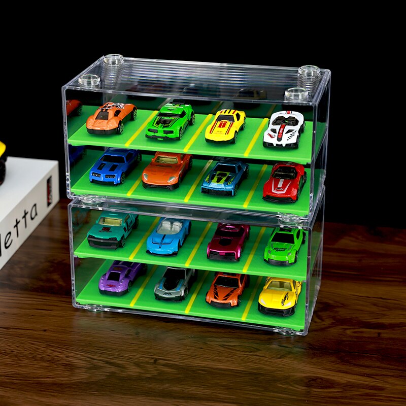 Transparent Parking Lot Waterproof Vehicles Display Box for Hot Wheels ...