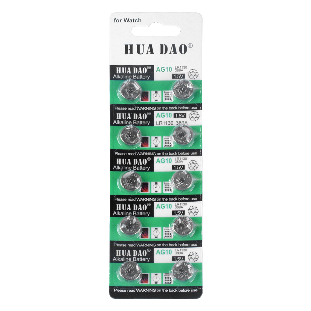 20Pcs 1.55V AG10 Button Alkaline Cell 189 389A 390A D189 G10 G10A ...