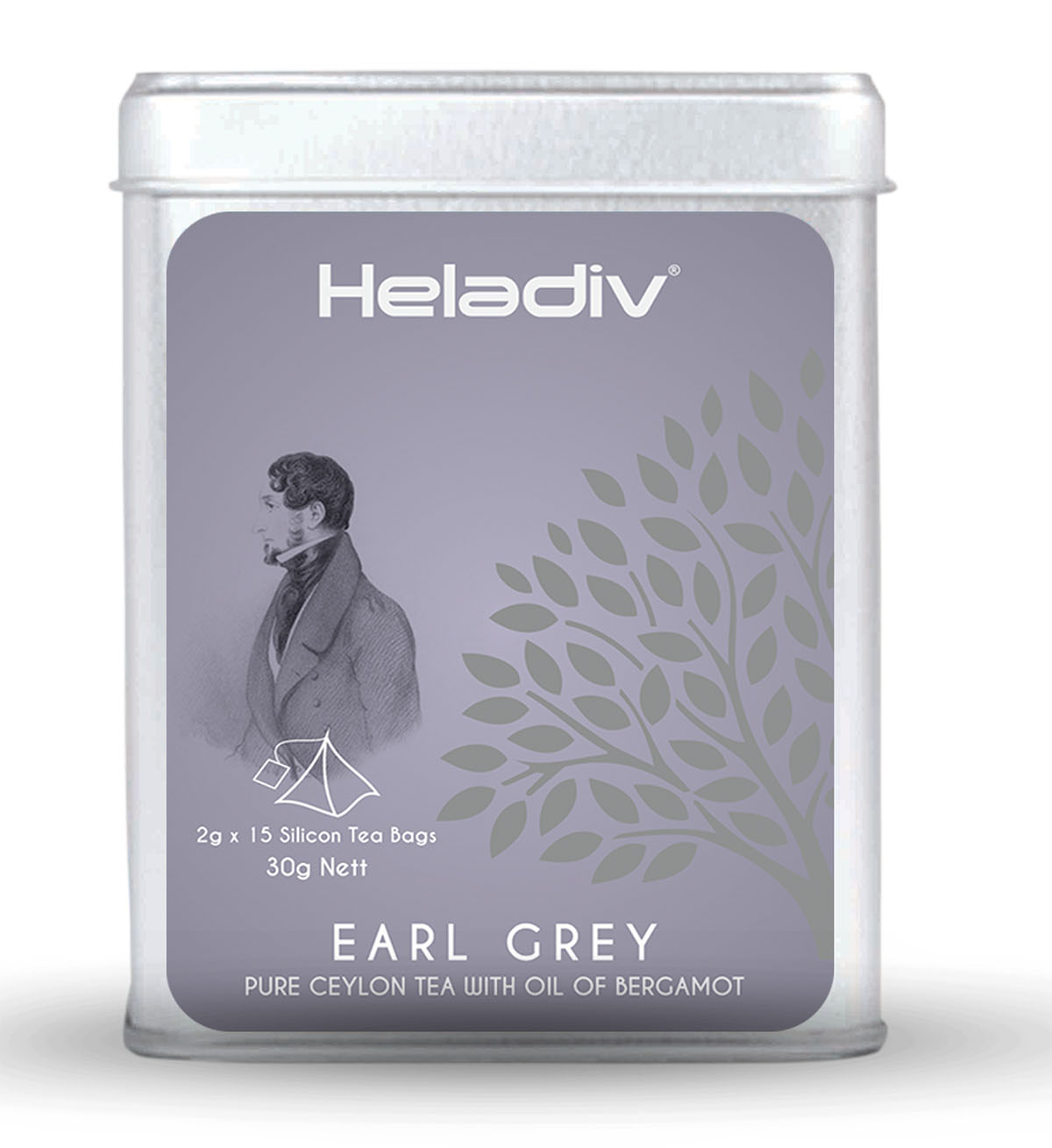 HELADIV Earl Grey Tea Premium Leaf 100g. เฮลาดีฟ เอิร์ล เกรย์ ชาซีลอน ...