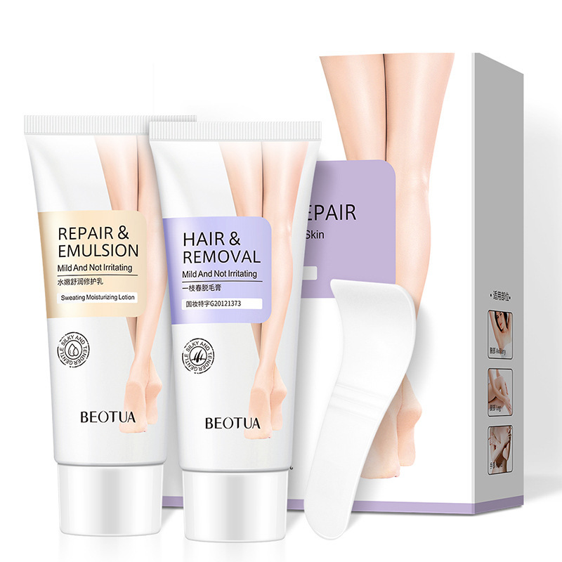 แถมสติ๊กเกอร์ติดส้นเท้า】 BEOTUA（เซต2ขวด พร้อมกับโลชั่นบำรุงผิว）ครีม ...