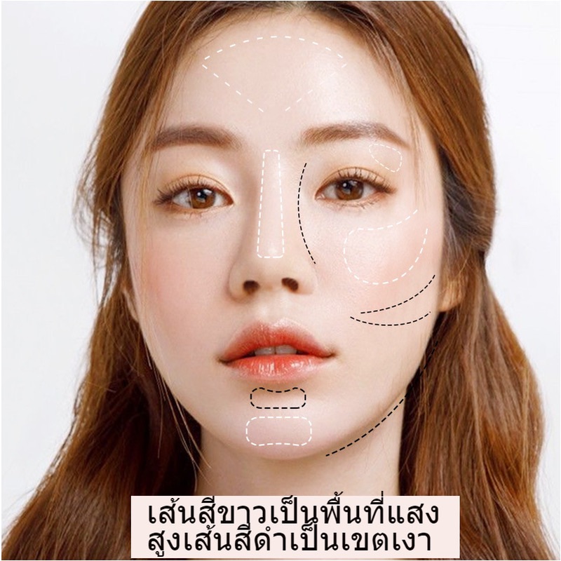 E.108 คอนทัวร์ สติ๊ก Contour คอนทัวร์หน้า ไฮไลท์เฉดดิ้งแบบหัวไฮไลท์แท่ง ...