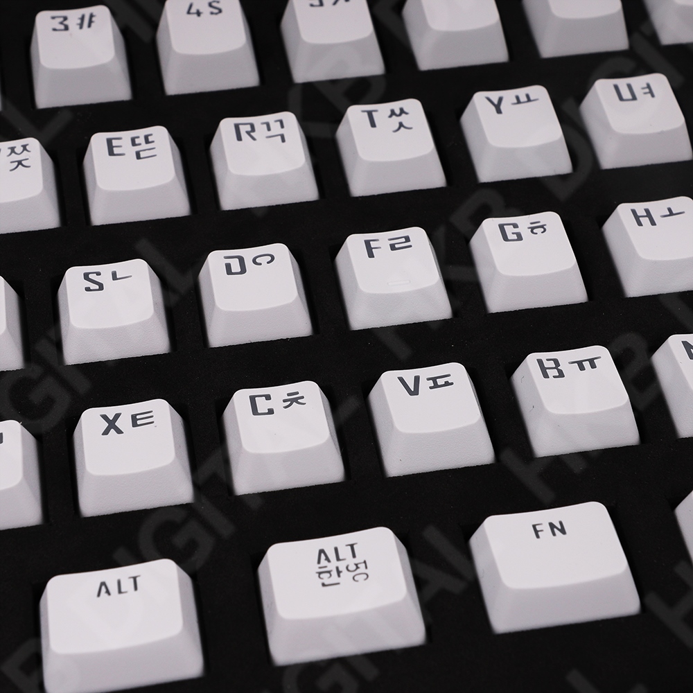 Korean Mechanical Keyboard Keycaps White Transparent Backlight OEM ...