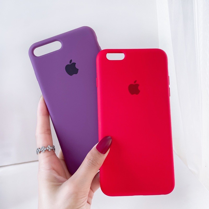 เคสกำมะหยี่โลโก้Apple รุ่น iphone6 iphone7 iphone6plus iphone7plus เคสซิริโคน เคสไอโฟน iphone 8 ...