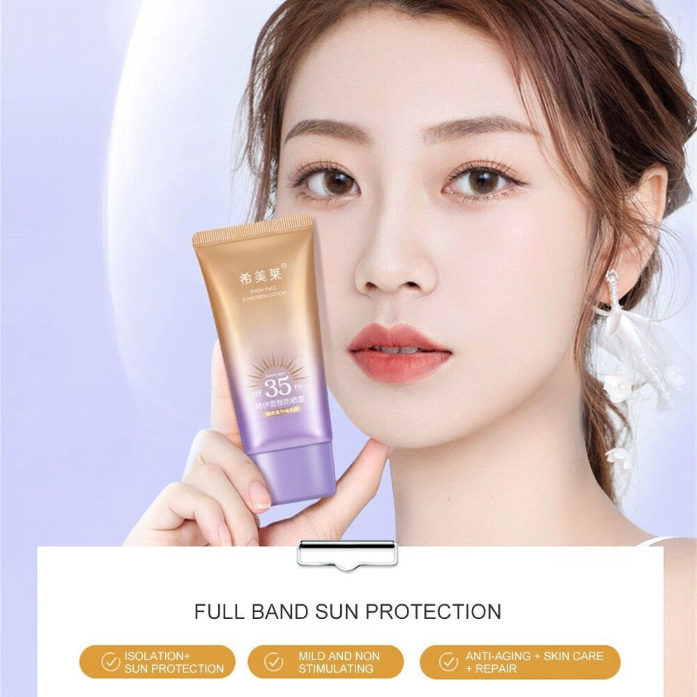 ซื้อ1แถม1 แท้100กันแดดผิวหน้าฉ่ำวาวผุดผ่อง หลอดม่วง SPF 35 PA ครีมกันแดด Favogue Body ...