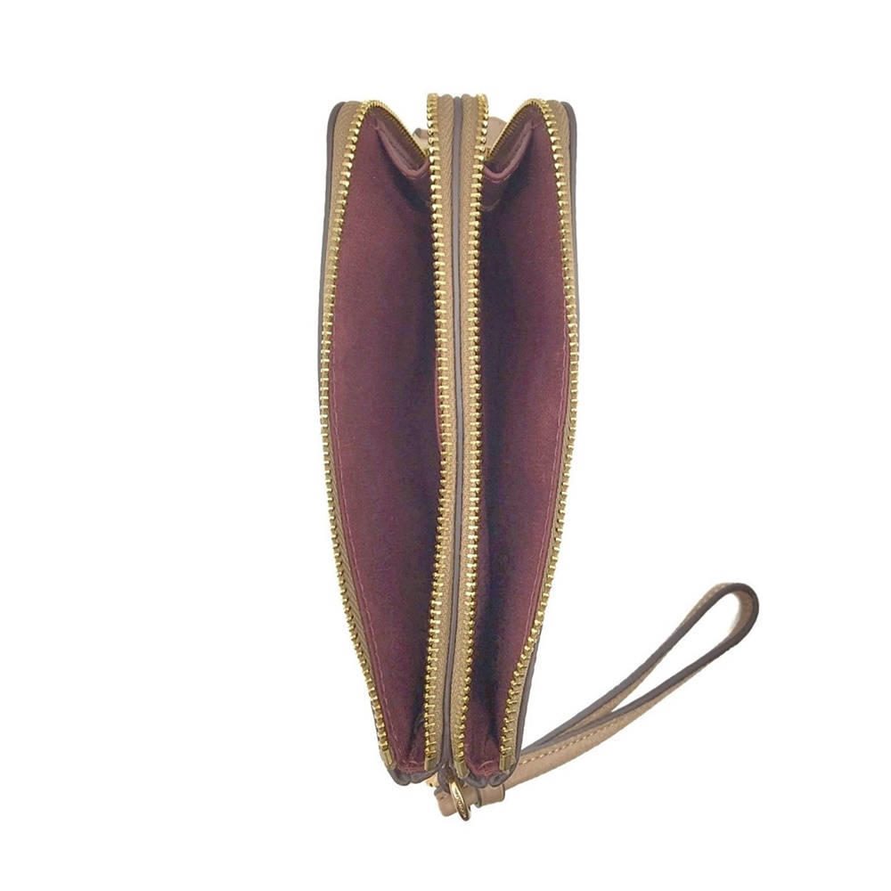 กระเป๋าสตางค์คล้องมือ COACH 6649 DOUBLE CORNER ZIP WRISTLET (IMTAU ...