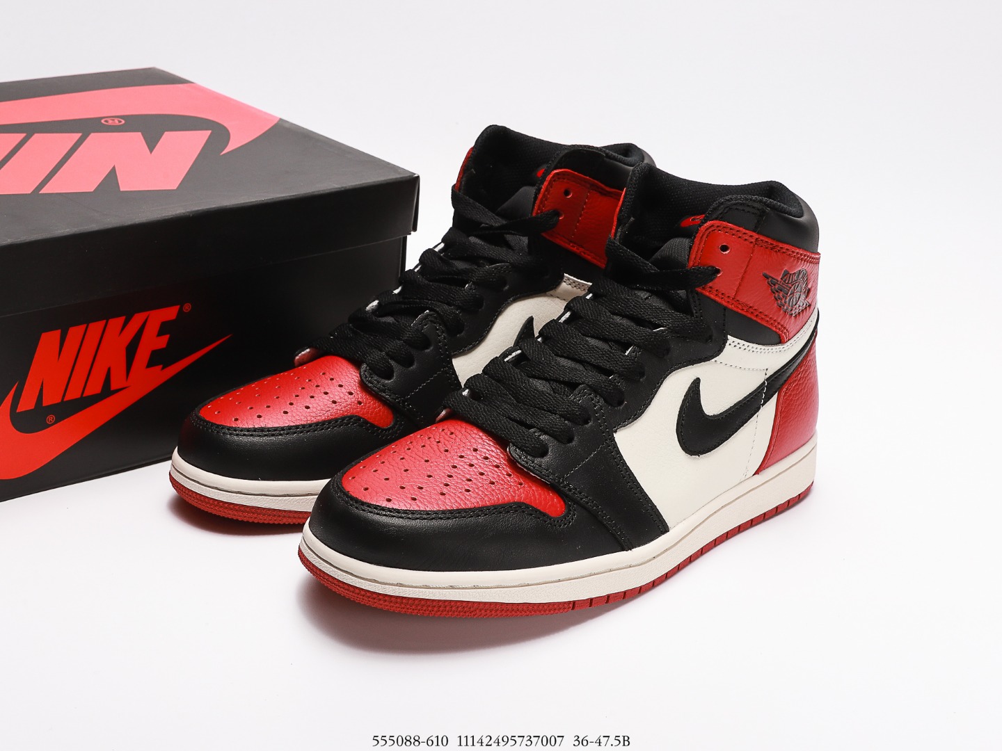 รองเท้าแอร์จอร์แดน 1 Retro High Bred Toe SIZE.36-40 รองเท้าออกกำลังกาย ...