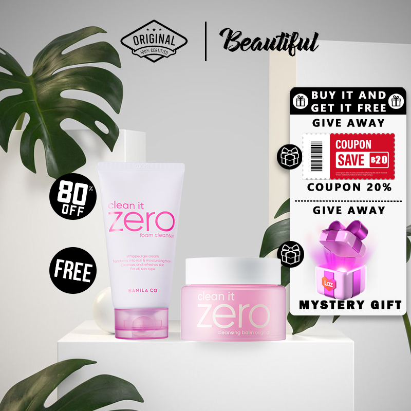 Lazada Exclusive Set BANILA CO CLEAN IT ZERO CLEANSING BALM ORIGINAL 100ml. FOAM CLEANSER 150ml ...