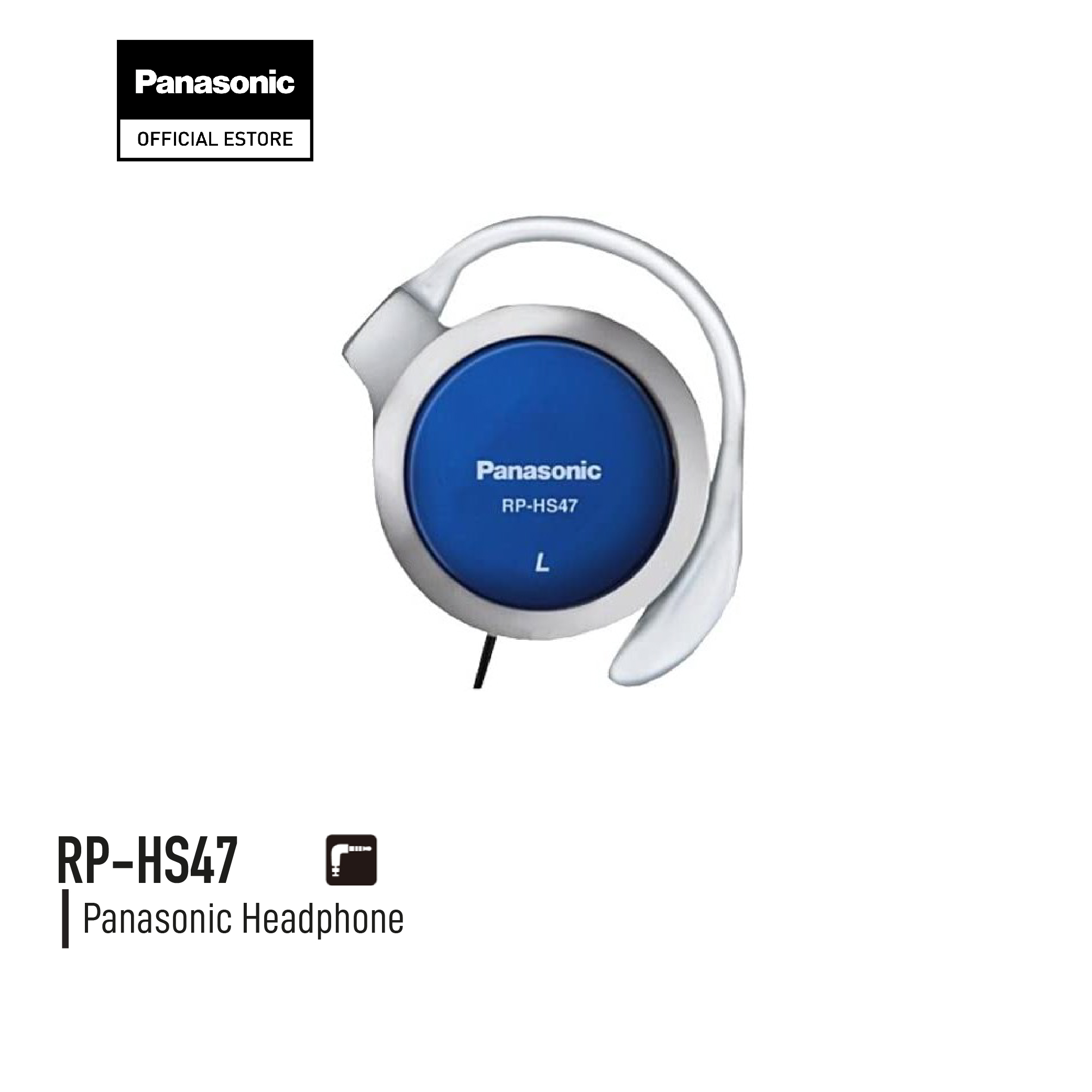 Panasonic Ear Clip RP-HS47E Jack 3.5 mm หูฟังเอียร์คลิป ช่องต่อหูฟัง 3. ...