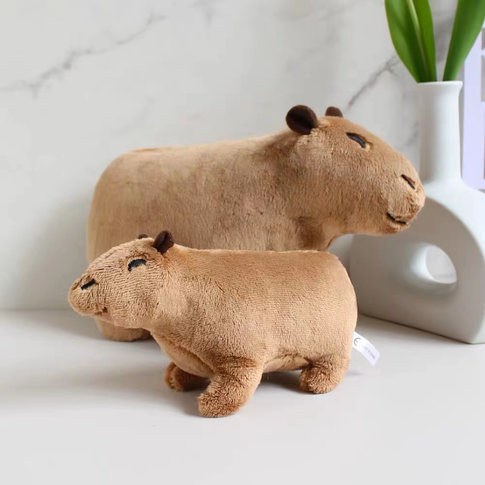QERALตุ๊กตาคาปิบาราจําลอง 2030cm จําลอง ขนปุย คาปิบารา Simulation Capybara Toys ของขวัญวันเกิด ...