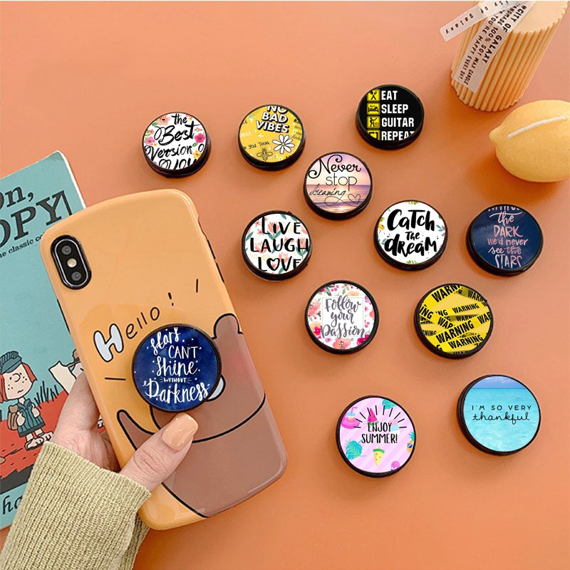 ที่ติดหลังโทรศัพท์ วงกลม Pop Socket iRing Griptok ที่ติดเคสมือถือสวยๆ ส่งเร็ว - BudAbbott - ThaiPick