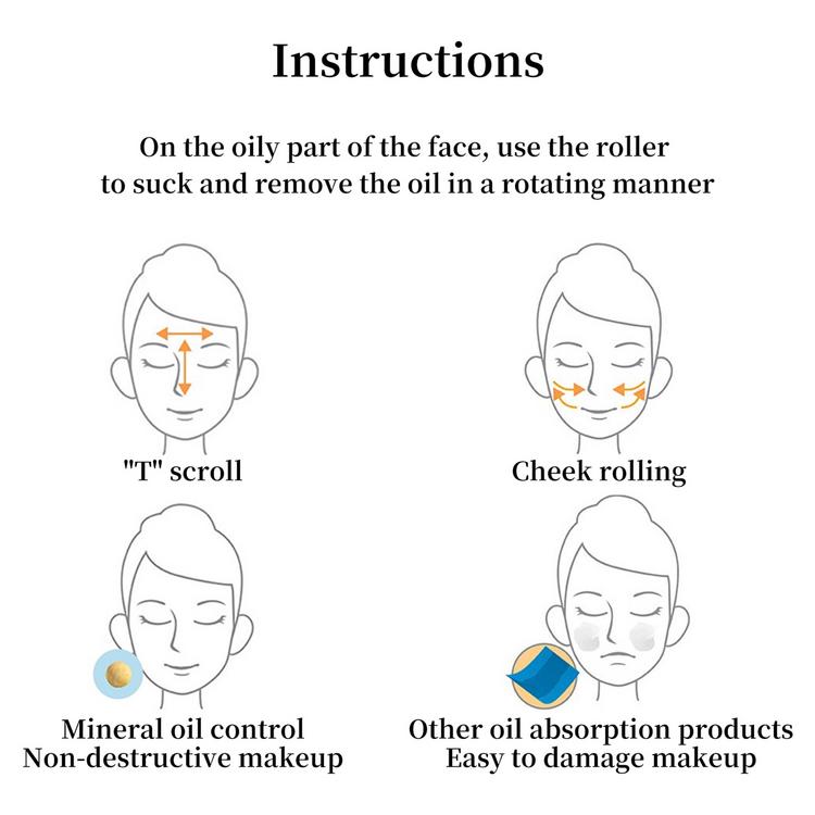 Portable Oil-Absorbing Face Roller Oil Absorbing Volcanic Roller ...