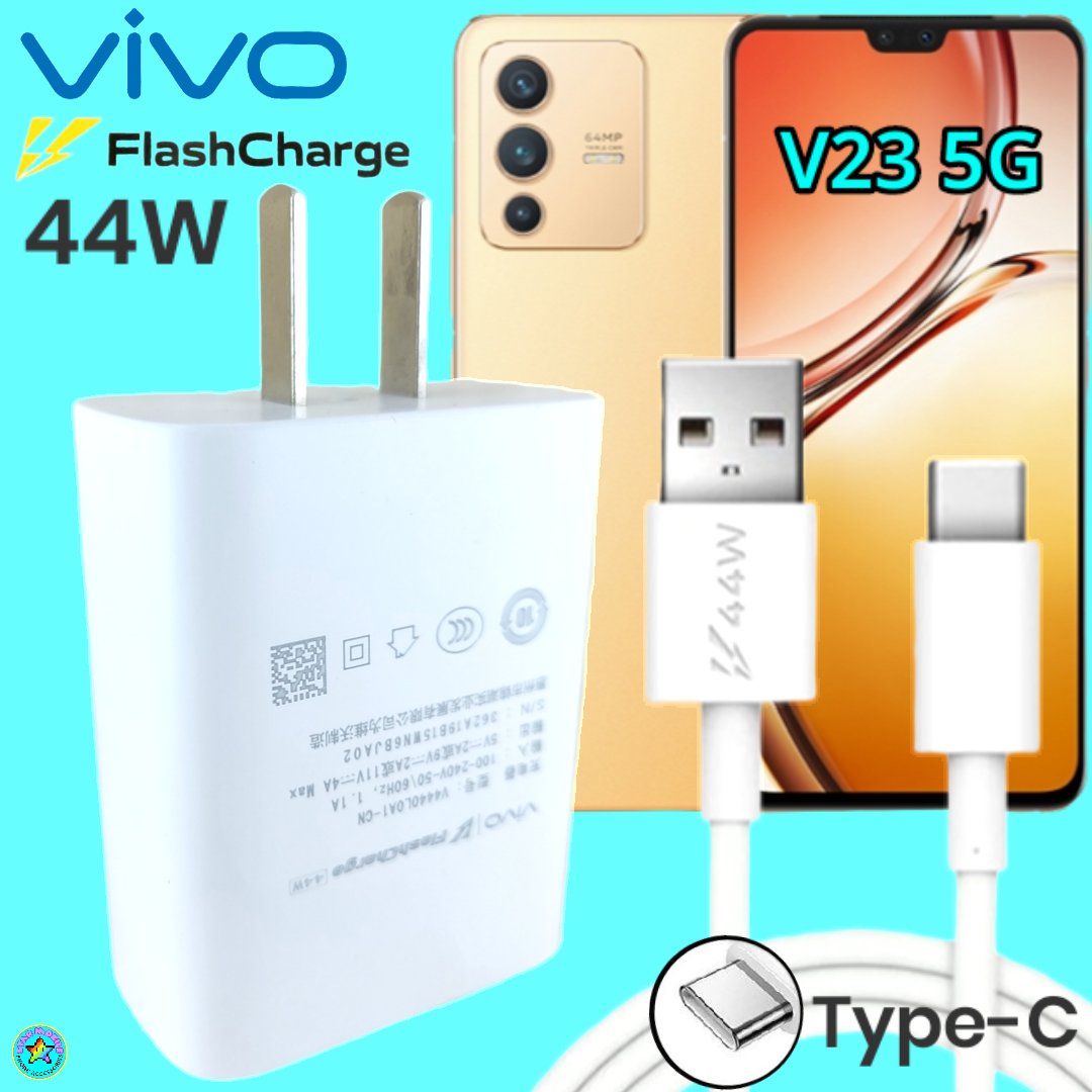 ที่ชาร์จ VIVO V23 44W Type-C ตรงรุ่น วีโว่ Flash Charge หัวชาร์จ สายชาร์จ 2เมตร เล่นเกมส์ ชาร์จ ...