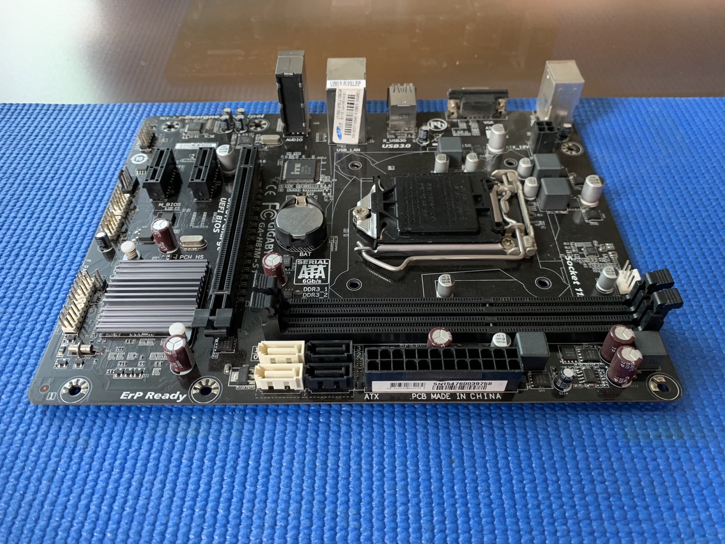 เมนบอร์ด GIGABYTE H81M-S1 Socket 1155 DDR3 No.ฝาหลัง สวยๆพร้อมใช้งาน ...
