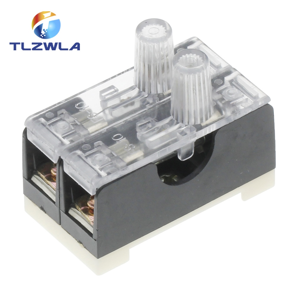 6X30mm 220V Glass Fuse Holder FS-101 FS102 FS103 Din Rail Mount Single ...