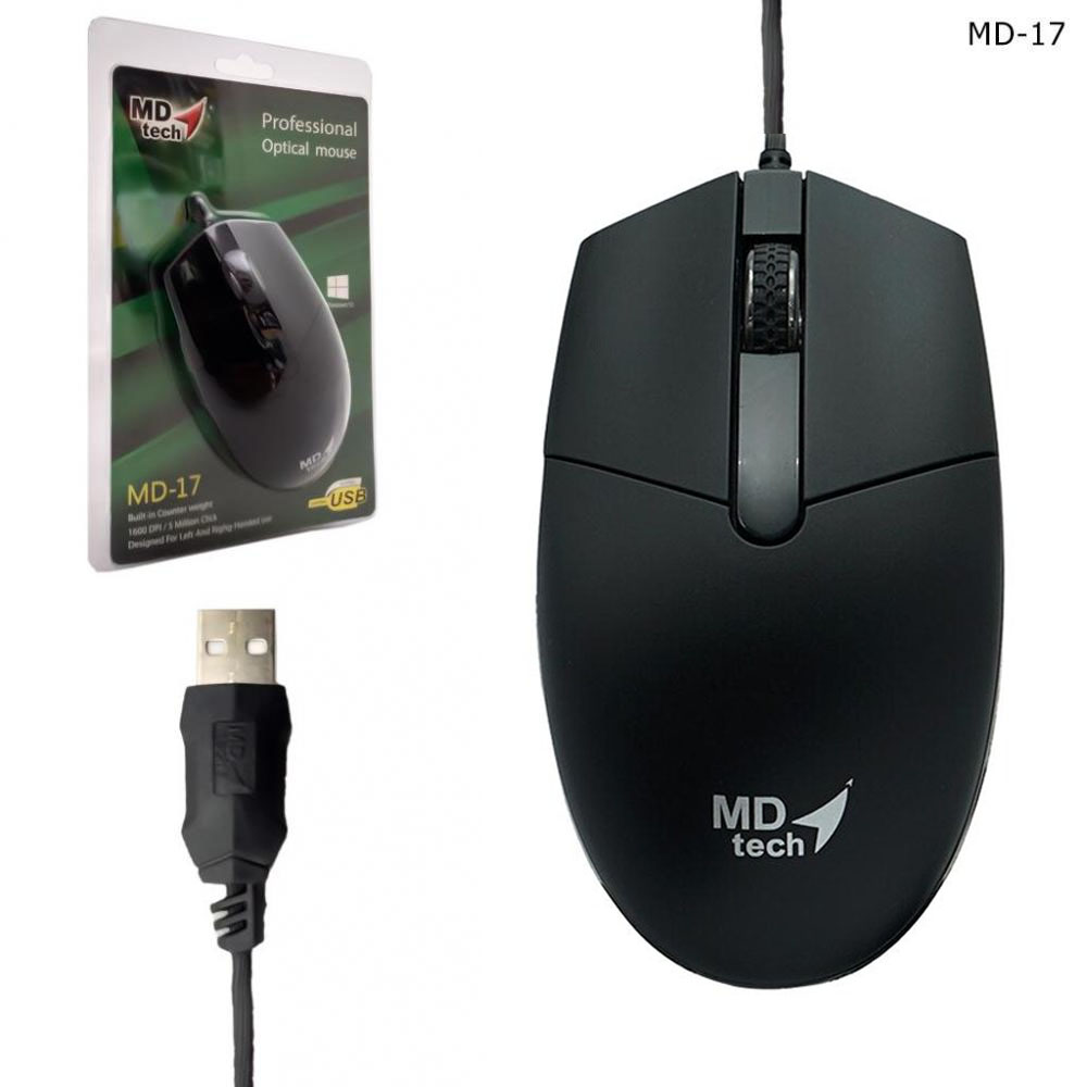 MD TECH เมาส์ MD-17 PROFESSIONAL OPTICAL MOUSE - AKE ACCESSORY - ThaiPick