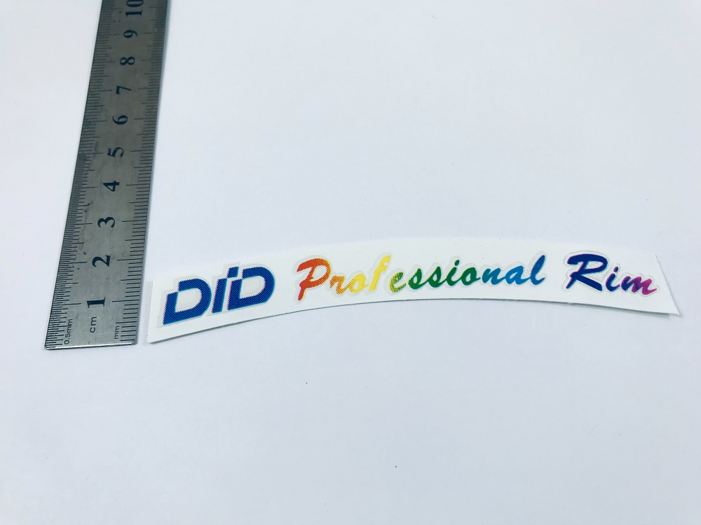 สติ๊กเกอร์ DiD Professional Rim Sticker สีรุ้ง ตัวนูน สติกเกอร์ 1ชุดมี4 ...