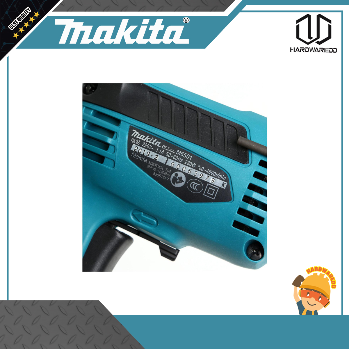 MAKITA M6501B สว่าน 1/4 ซ้ายขวาปรับรอบ - hardwareddgroup - ThaiPick
