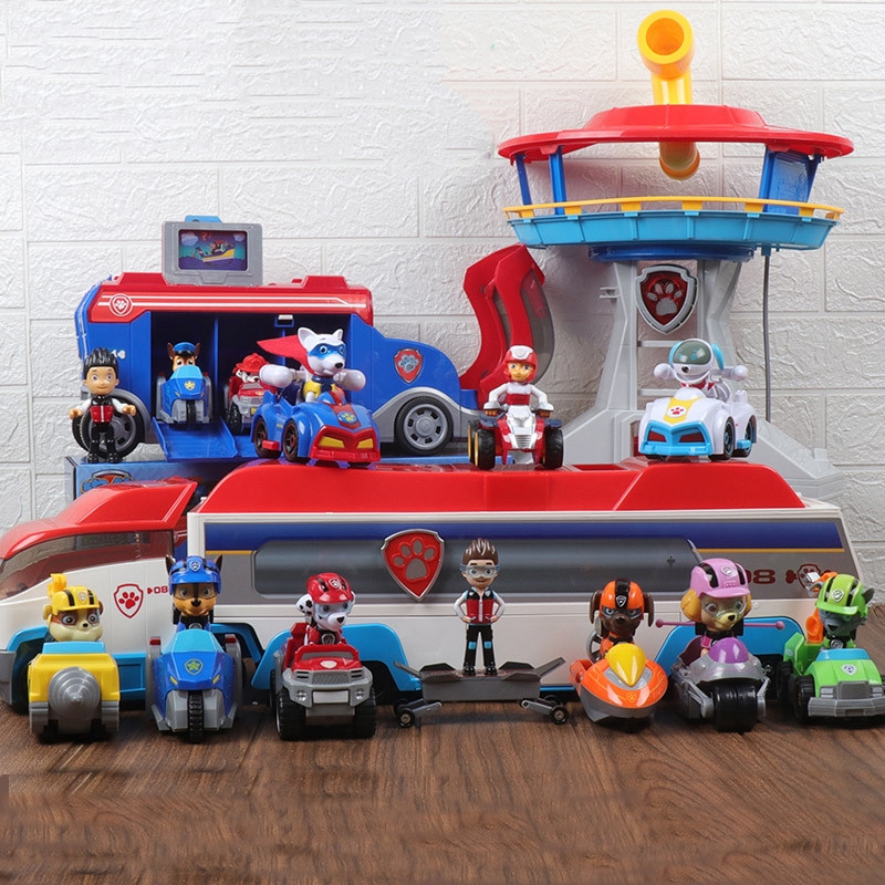 ของเล่น PAW Patrol ยานพาหนะเคลื่อนรถยนต์รุ่นรถแข่งของเล่นเด็กวันเกิด ...