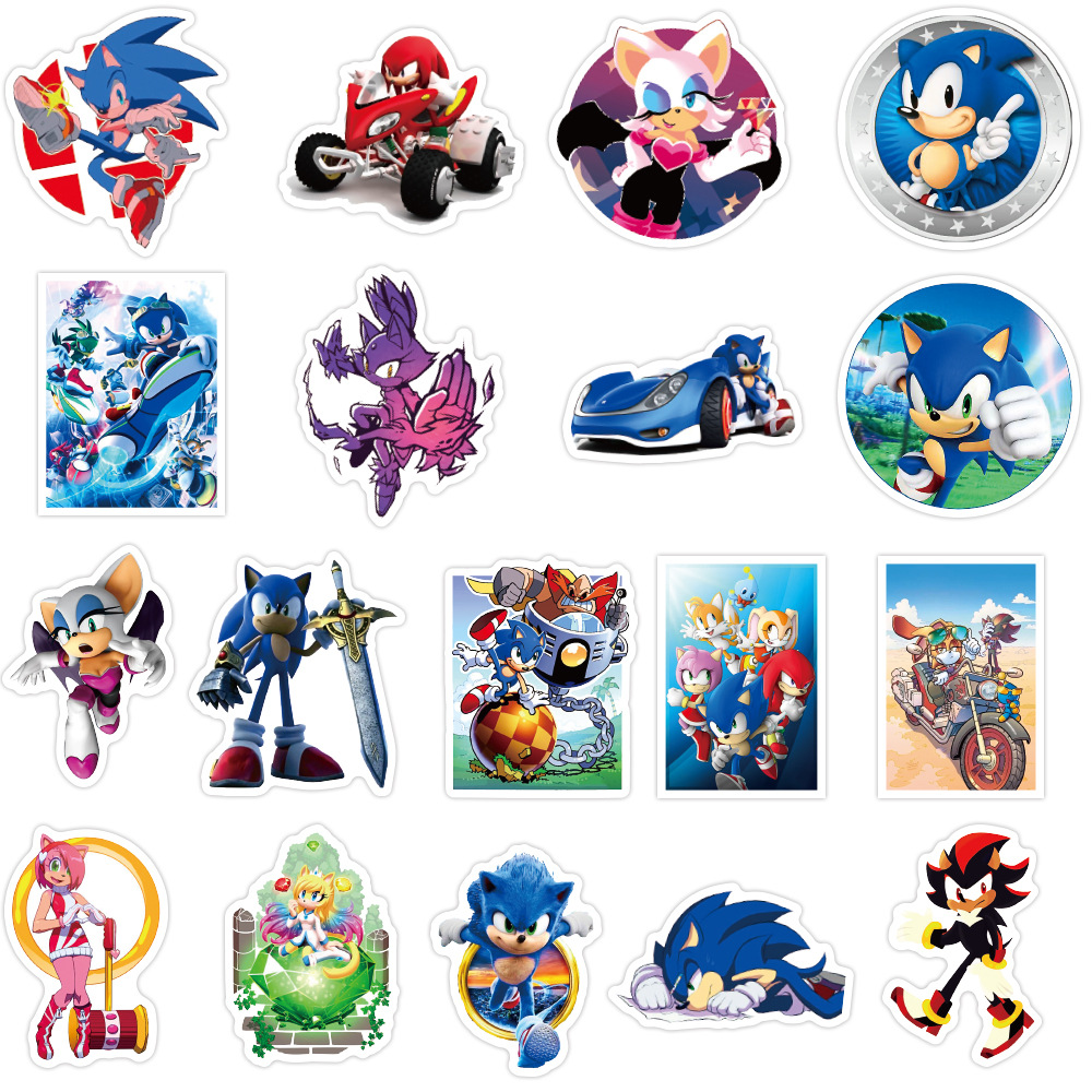 พร้อมส่ง????sonic the hedgehog game โซนิคเดอะเฮดจ์ฮ็อก Sega sticker สติ ...