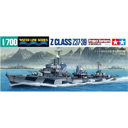 โมเดลเรือรบ เรือพิฆาต เรือดำน้ำ Tamiya 1700 Ship Destroyer Z Class ...