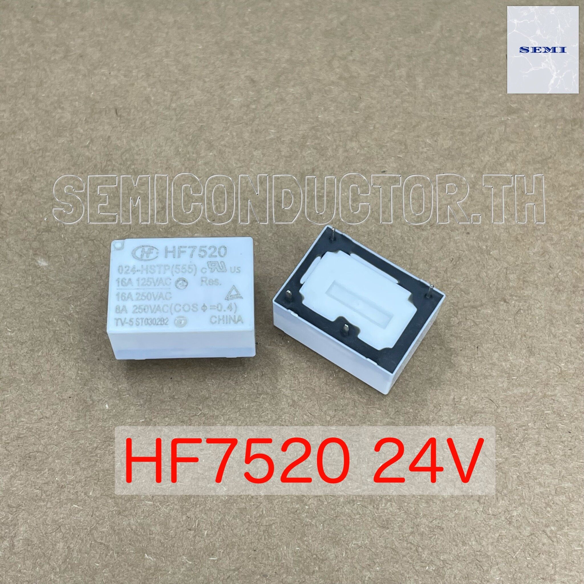 Relay HF7520-005 012 024-HSTP 5V 12V 24V รีเลย์ 4ขา 16A | Lazada.co.th