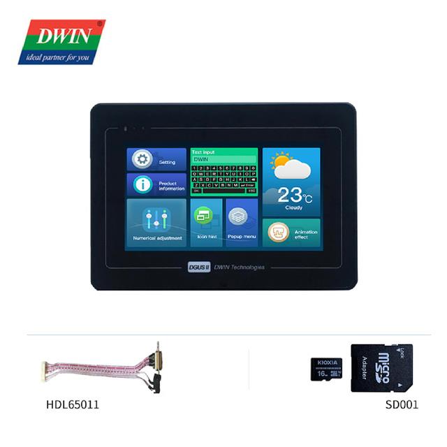 DWIN 7 Inch HMI Intelligent LCD 1024x600 TFT Display Module RS232/RS485/Can Bus Working with ...