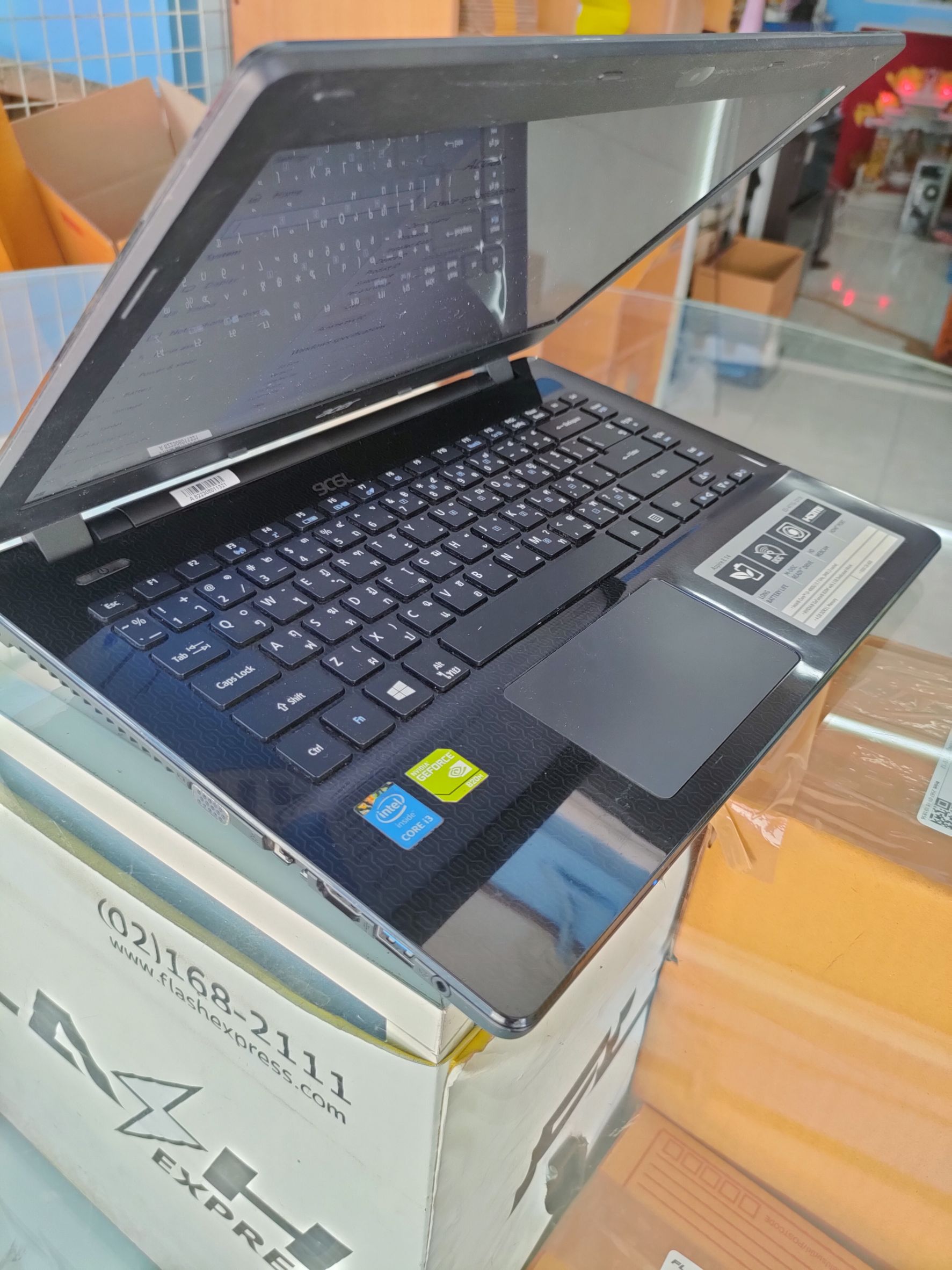 โน๊ตบุ๊คมือสองยี่ห้อ Acer รุ่น Aspire E14 E5-471G-3718 จอ 14นิ้ว ซีพียู ...