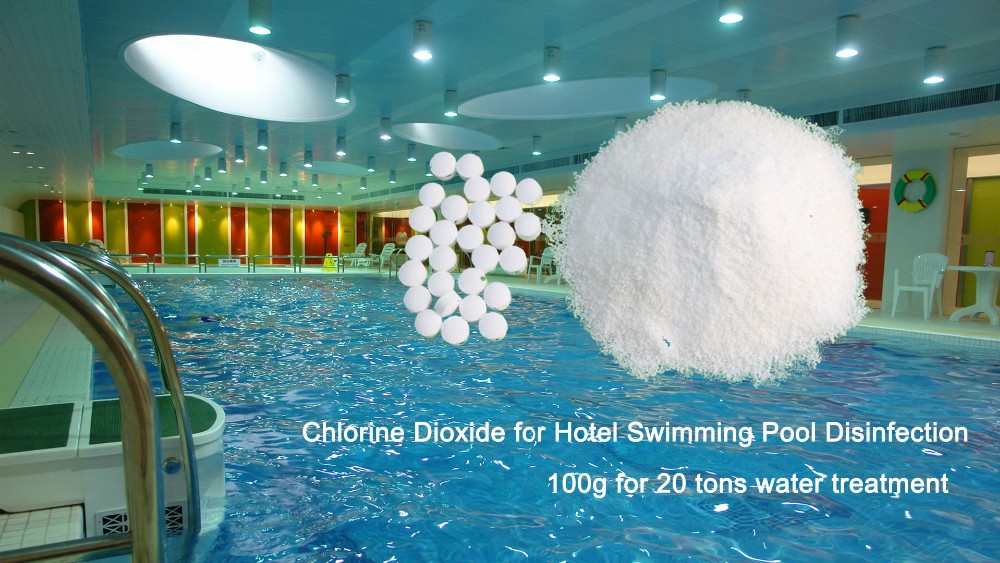 "Chock-Clean-Clear" CLo2 คลอรีนไดออกไซด์แบบก้อน ขนาด 1กรัม บรรจุขวดละ ...