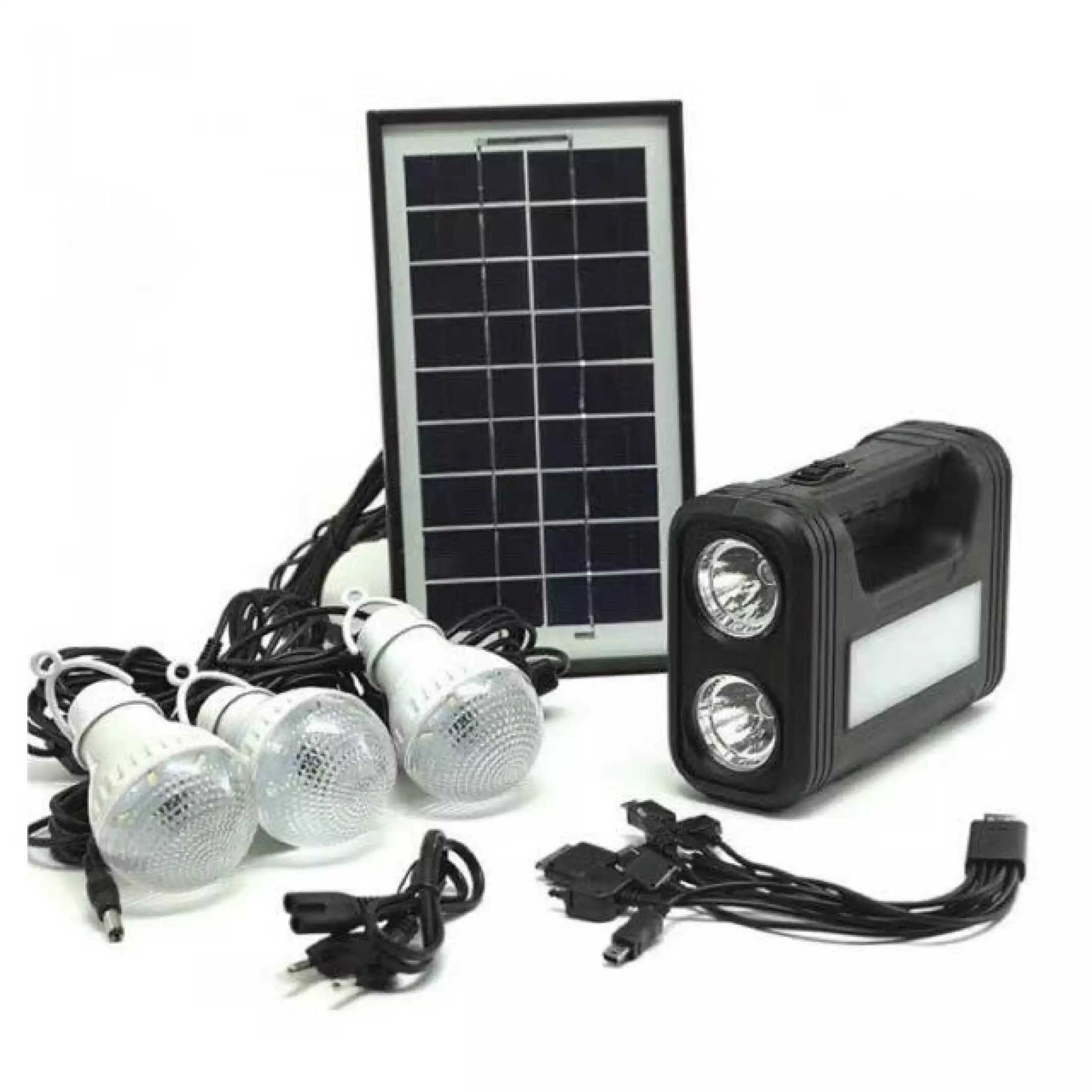 SOLAR LIGHTING SYSTEM GDPLUS รุ่น GD-8017 COB ชาร์จไฟด้วยไฟบ้าน/USB ...