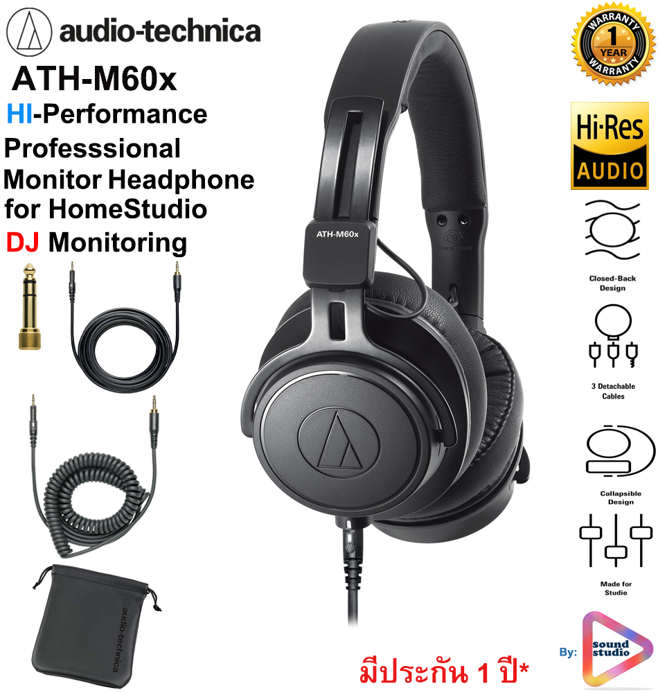 รีวิวจาก พันทิป AudioTechnica M60X Professional Monitor Headphone หูฟัง ...
