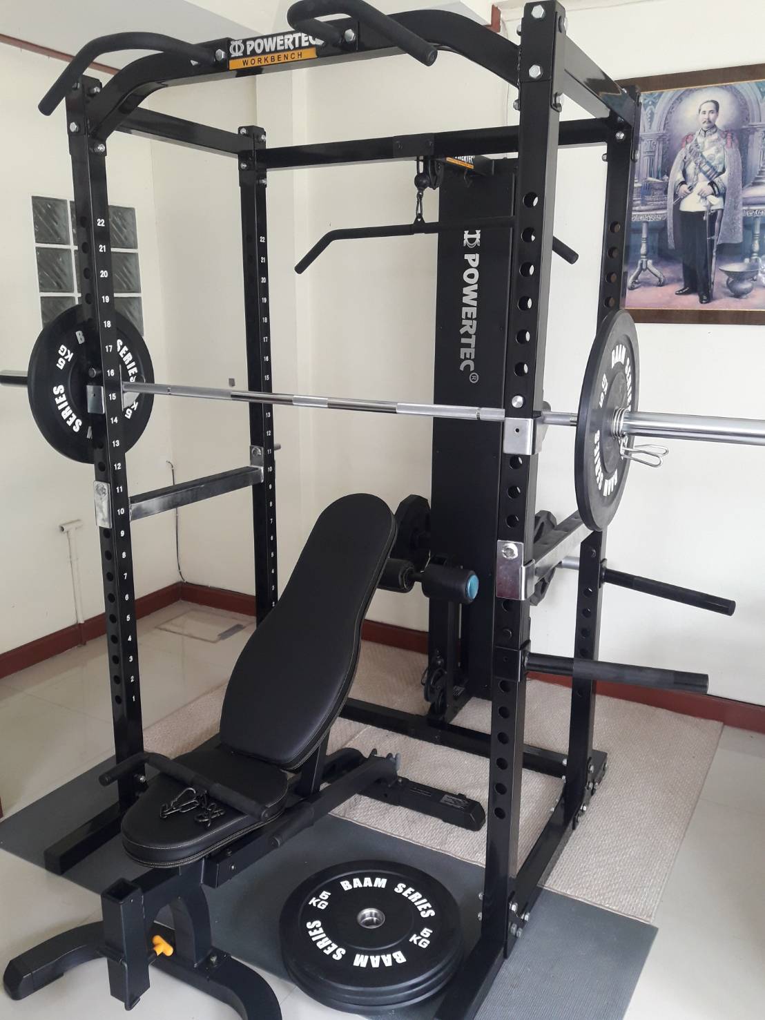 [ชุดโปรโมชัน] POWERTEC POWER RACK SET เครื่องออกกำลังกายจาก FITWHEY ...