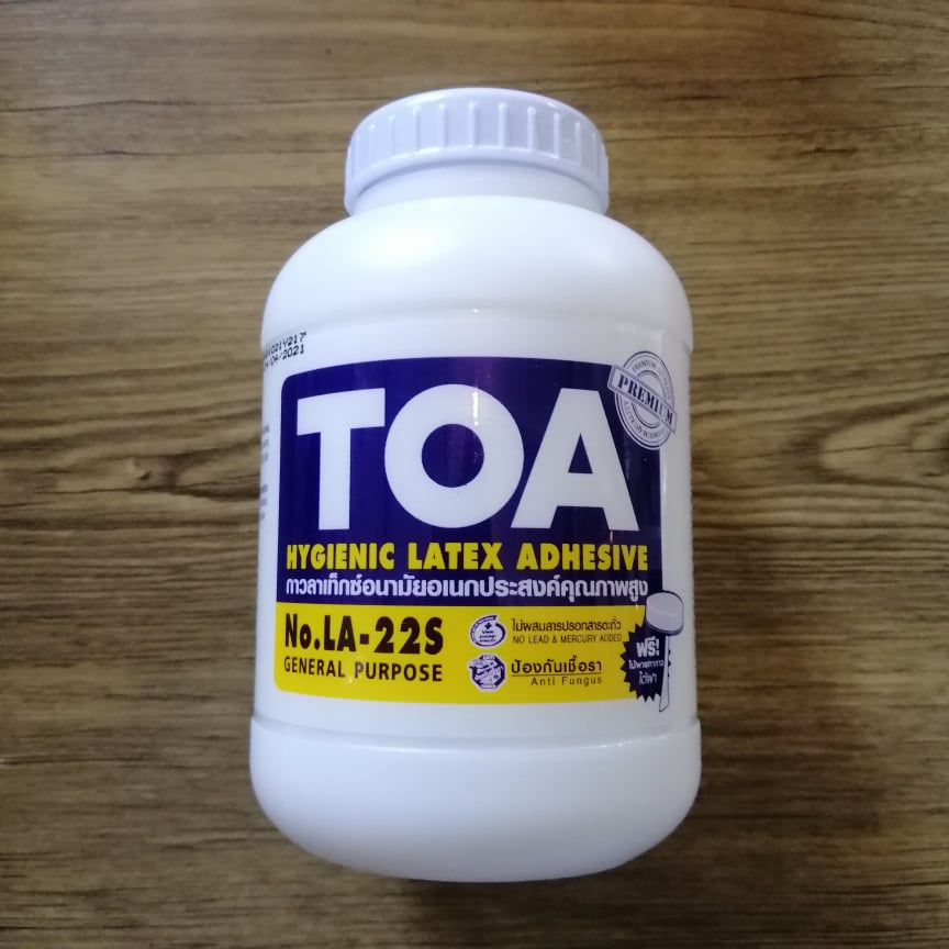 กาวลาเท๊กซ์ LATEX GLUE ADHESIVE ยี่ห้อ TOA ขนาด16ออนซ์ เหมาะสำหรับงาน ...