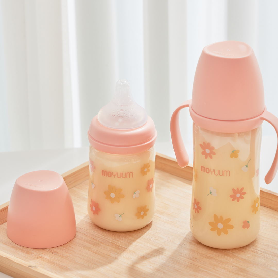 MOYUUM ขวดนมเด็ก PPSU โมยูม ALL IN ONE ขนาด 170ML 1เซต มี2ขวด (ลายเดซี่ ...
